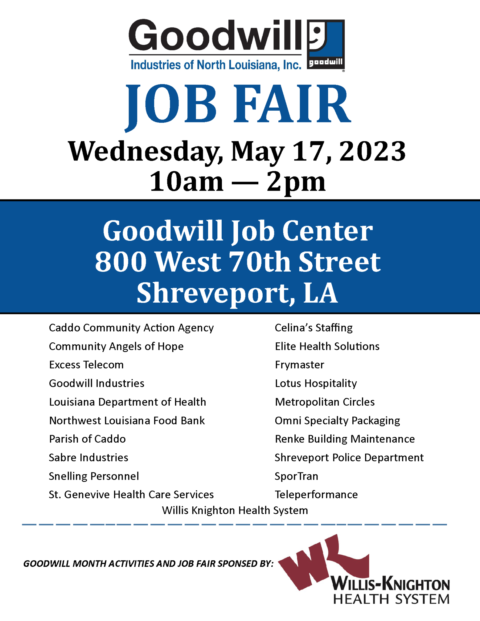 Goodwill Industries kick off Goodwill month – Goodwill Industries of ...