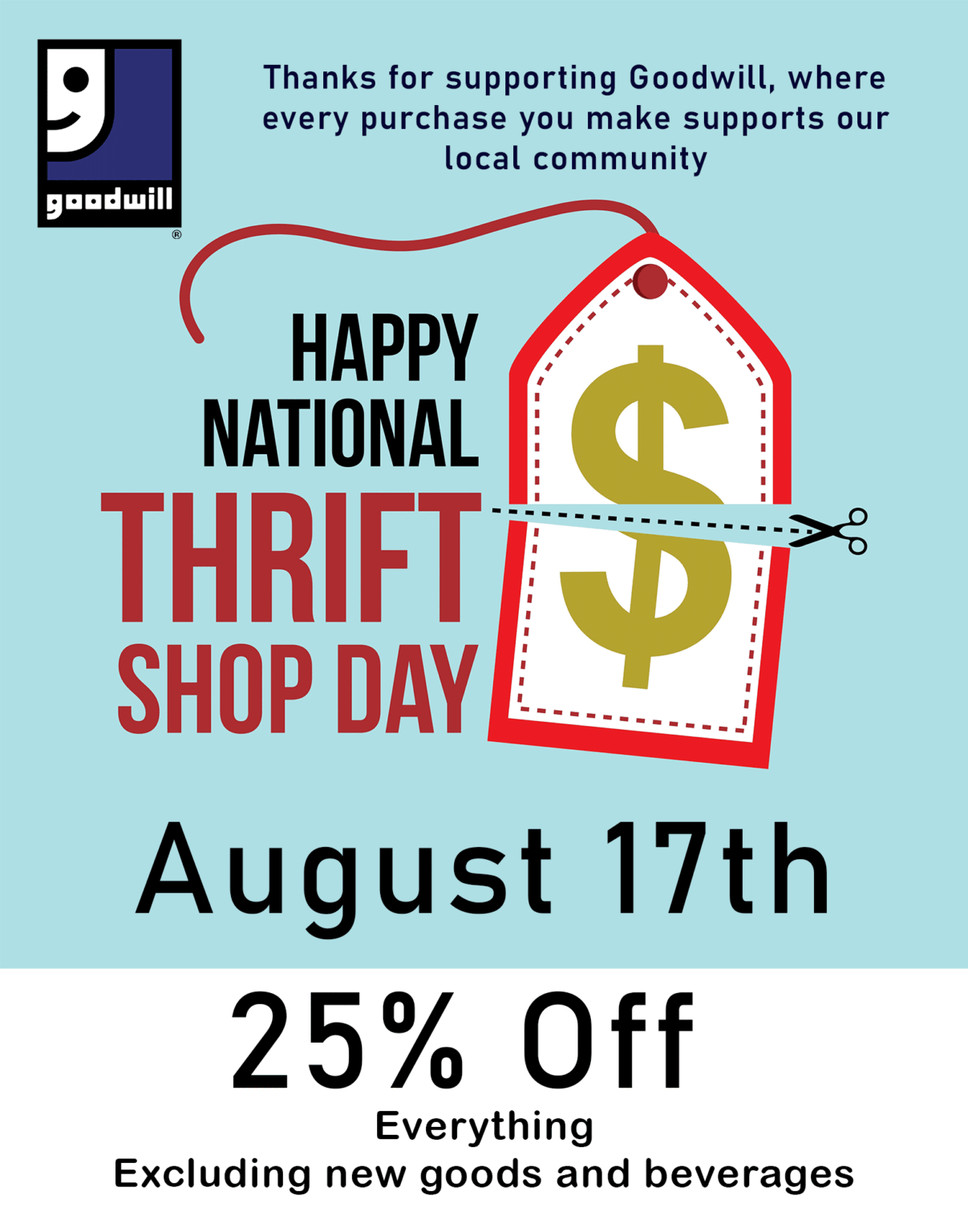 Goodwill Industries of NLA – National Thrift Day – Goodwill Industries ...